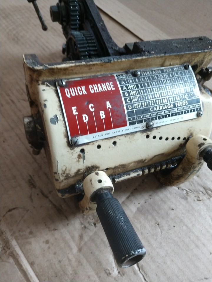 Atlas 12” Commercial Metal Lathe Quick Change Gear Box | eBay