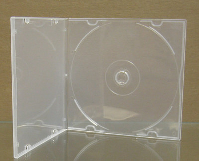 200x 5mm 5.2mm Slim Clear Soft Flexible Poly PP Single Square CD DVD ...