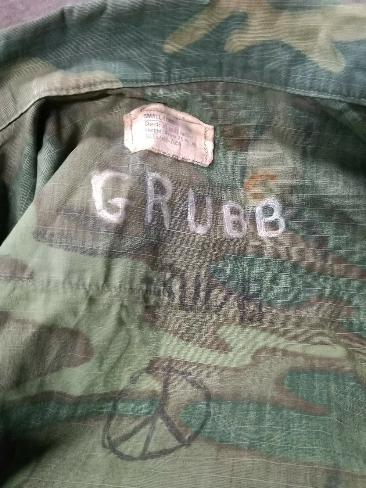 Vintage USGI 1969 ERDL Camo Slant Pocket Vietnam Jacket Shirt Ripstop ...