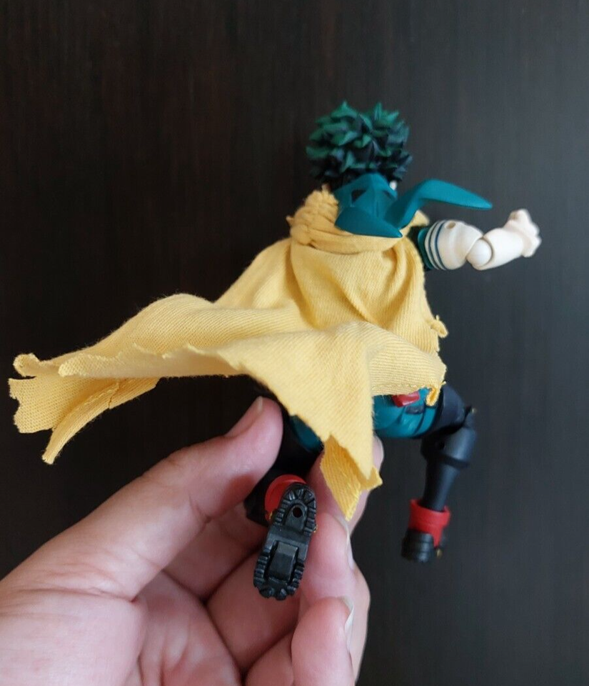 Handmade Yellow cape 1/12 For Figure Midoriya izuku deku Yamaguchi (No ...