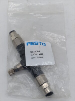Festo KS2-CK-4 Regulator Valve w/Quick Coupling Fittings | eBay