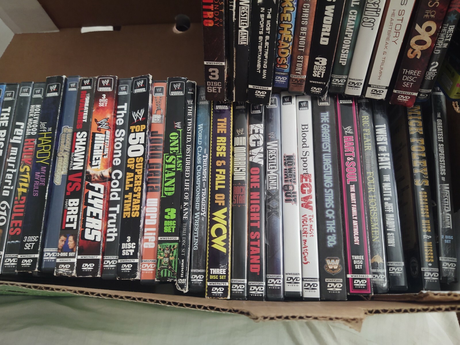 WWF WWE WCW Wrestling DVDs 44 Lot | eBay