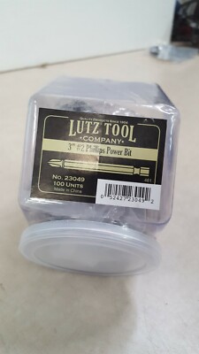 Lot of 100 - Lutz Tool 3" #2 Phillips Power Bit 23049 | eBay