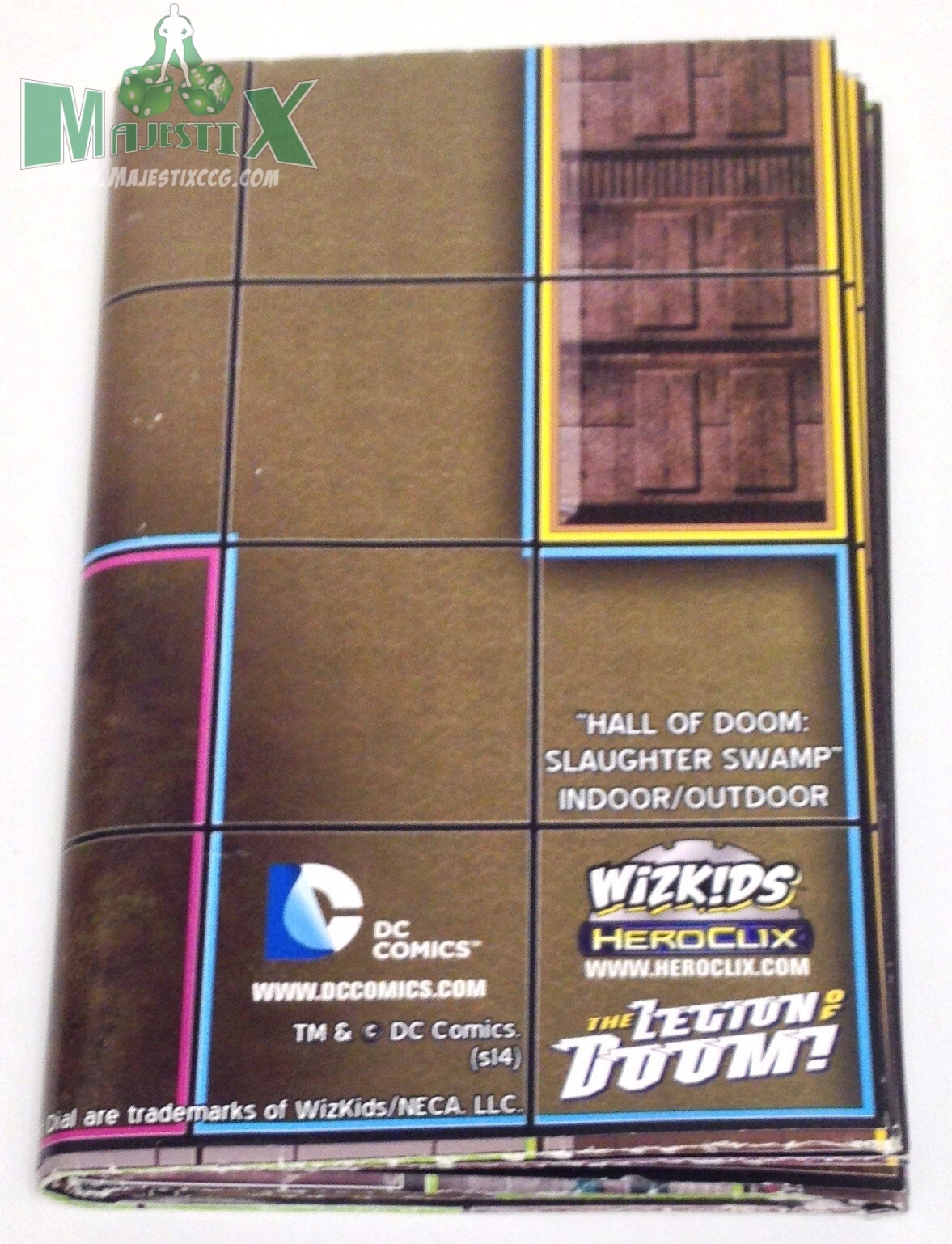 Heroclix Superman and Legion set 2-Sided Map! Hall of Doom / Slaughter ...