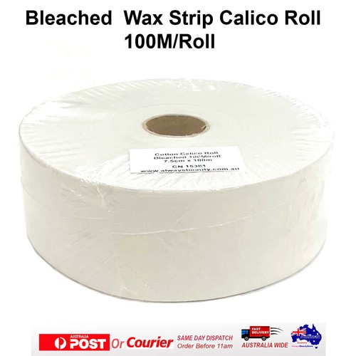 Always Waxing Wax Strip Calico Roll Bleached Strips Cotton Cloth 7 ...