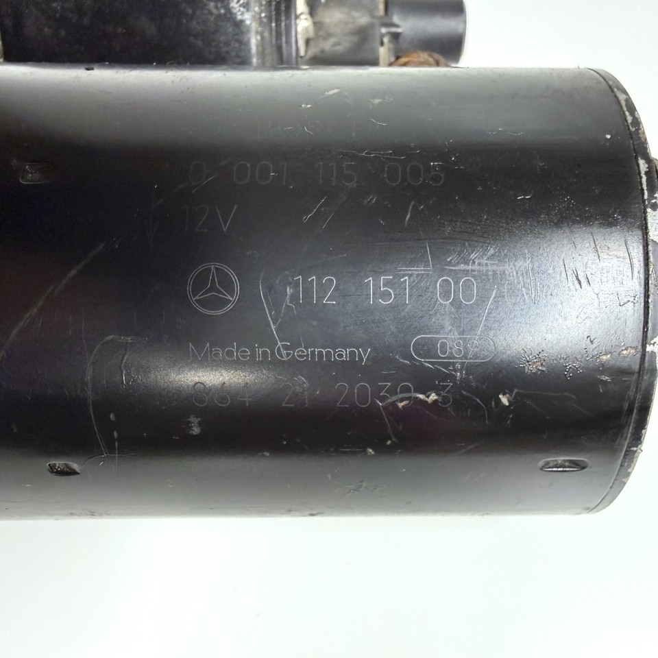 MERCEDES-BENZ M112 V6 BOSCH STARTER MOTOR A1121510001 0001115005 | eBay