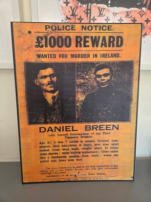 Wanted Reward Cowboy Poster - Display Board - 16.5" x 22" Mancave Bar ...