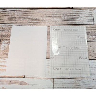 Cricut Transfer Tape Sheet - Clear Grid Alignment for Vinyl Projects | eBay