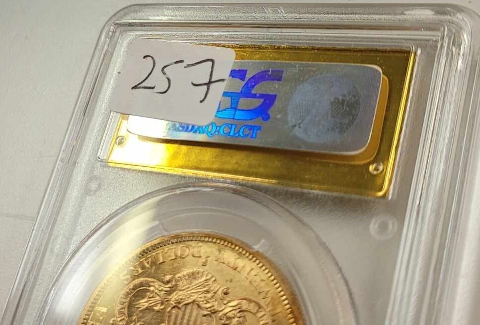 1878-S PCGS MS60 Saddle Ridge Hoard $20 GOLD COIN w/COA and Collector's ...