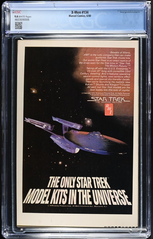 X-MEN 134 CGC 9.4 WPGS V1 MARVEL 1980! 1ST DARK PHOENIX! 94! 101! 120 ...