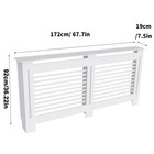 92cm Tall Radiator Cover White Wall Cabinet MDF Modern Wood Cabinet ...