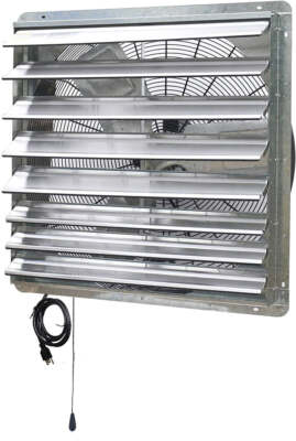 iLiving 10"-24" Shutter Exhaust Attic Garage Grow Fan Ventilation Fan 2 ...