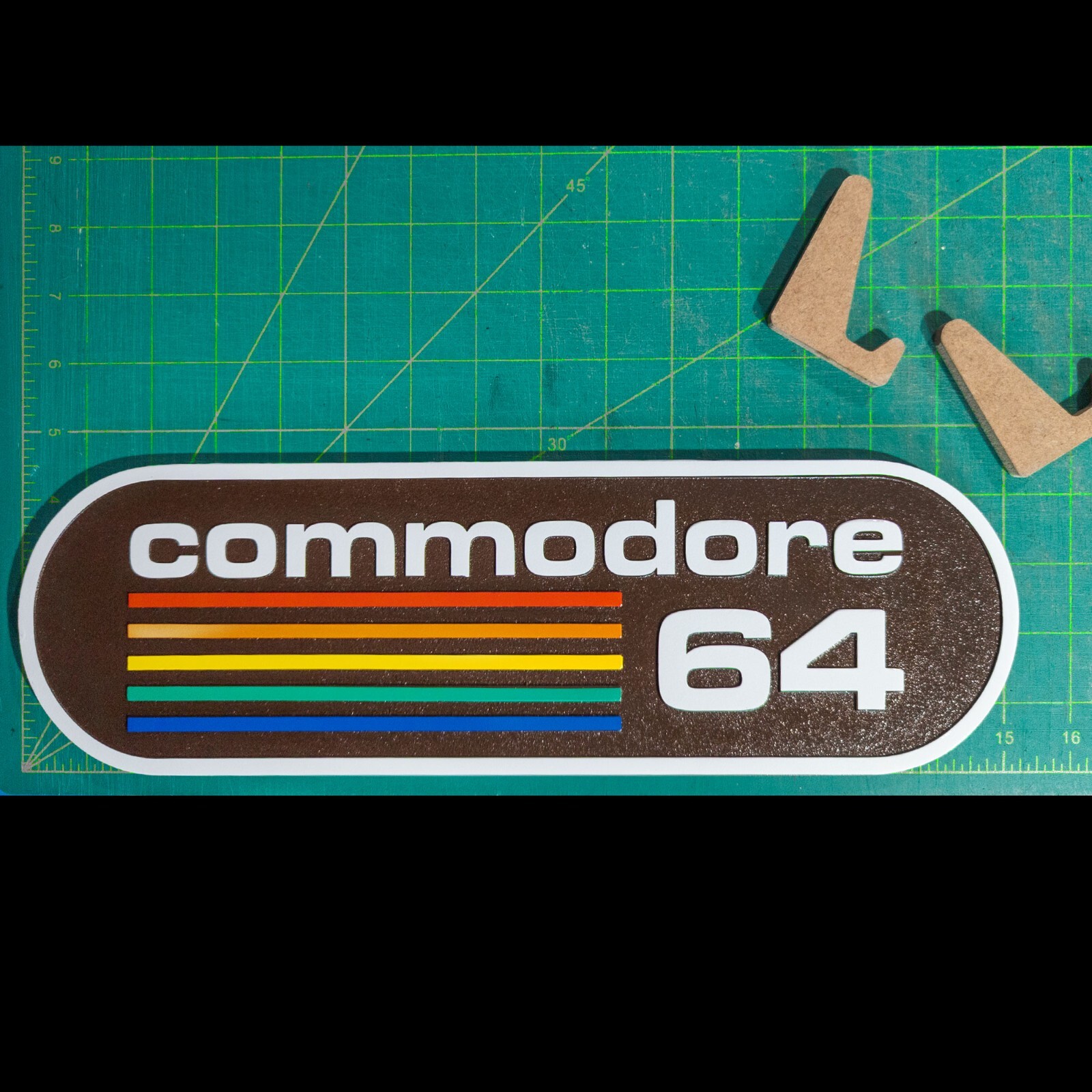 🖥️ Commodore 64 Logo Sign – CNC Engraved Wood Video Game Wall Art Decor | eBay