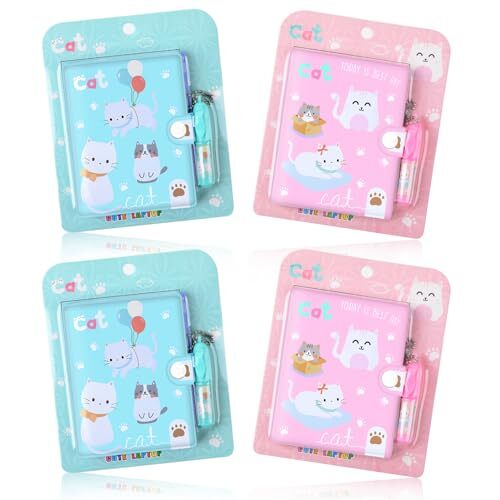 4 Pcs Small Notebook with Pen, Cute Notebooks for Girls, Mini Notebook ...