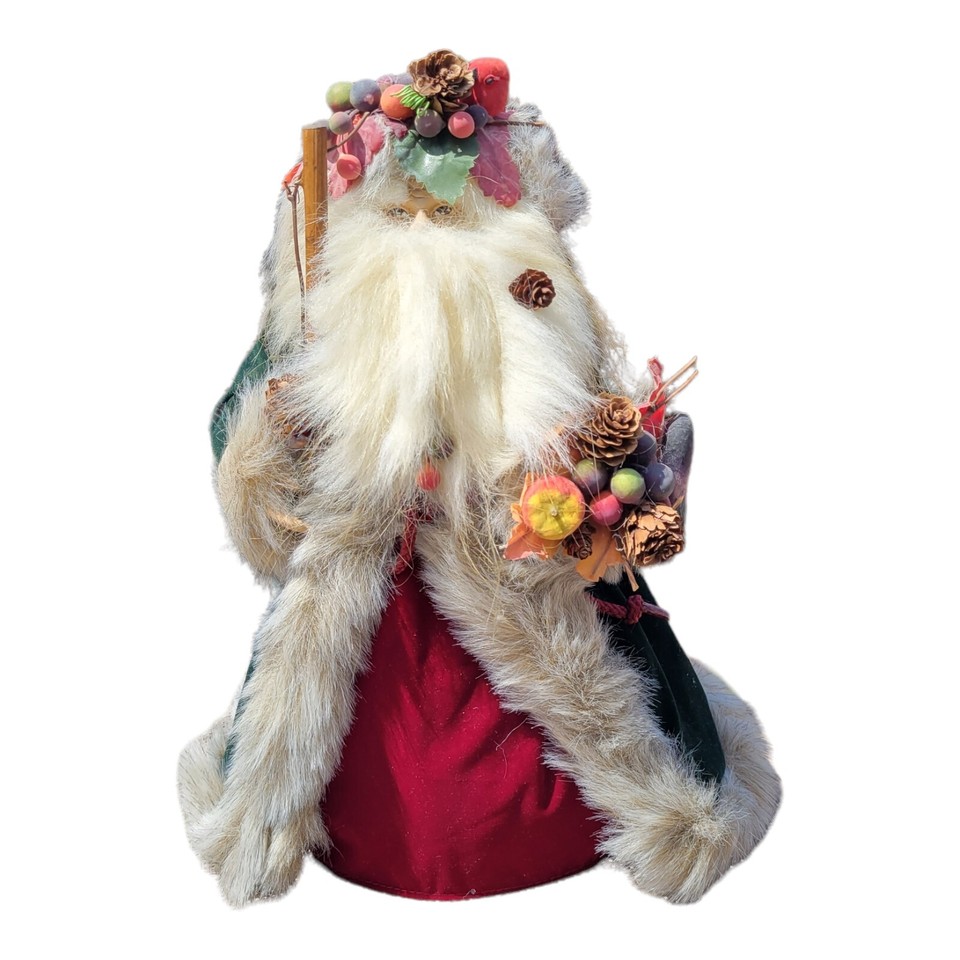 Vintage Santa Claus Chris Cringle Christmas 14" Tree Topper Table ...