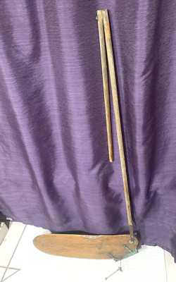 Vintage Sailboat Wooden Rudder w/folding handle Tiller Mahogany? Brass ...