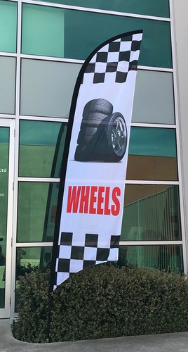 3.5m Wheels Flag Kit / Outdoor Advertising Banner Flag Set -Ready to ...