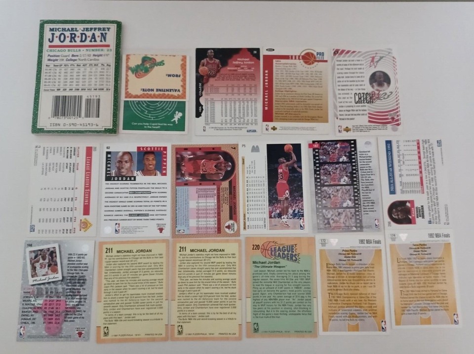 1996 Cleo Space Jam Valentines Michael Jordan (Maze Back) plus,(15cards ...