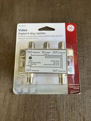 Digital 4-Way Splitter Unopened Factory Sealed Vintage GE Digital Video ...