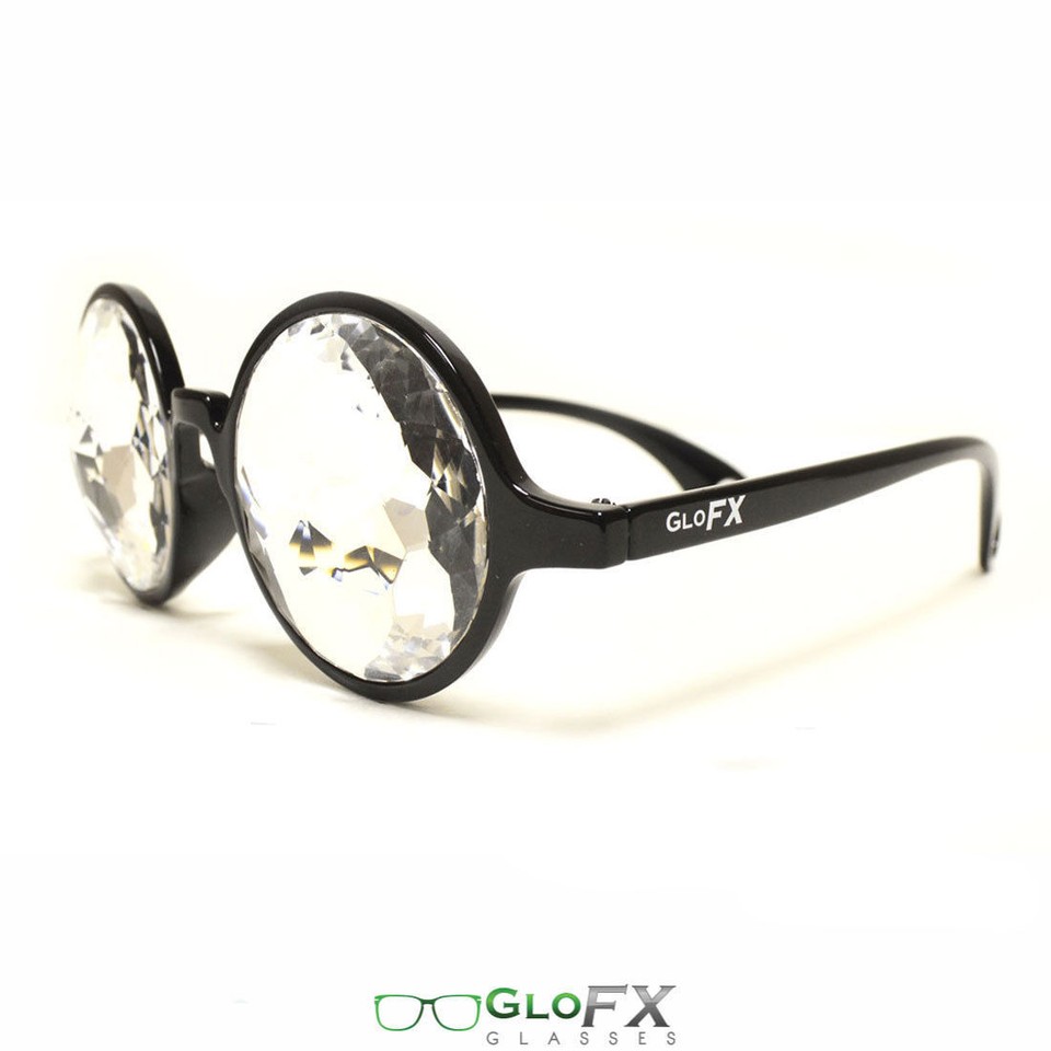 GloFX Crystal Glass Optics - Eyewear 3D trippy rave FX spex laser lazer ...