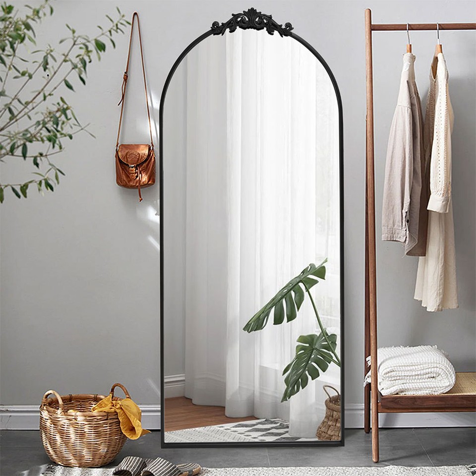180 x 80cm Long Mirror Arched Full Length Wall Mirror Home Living Room ...