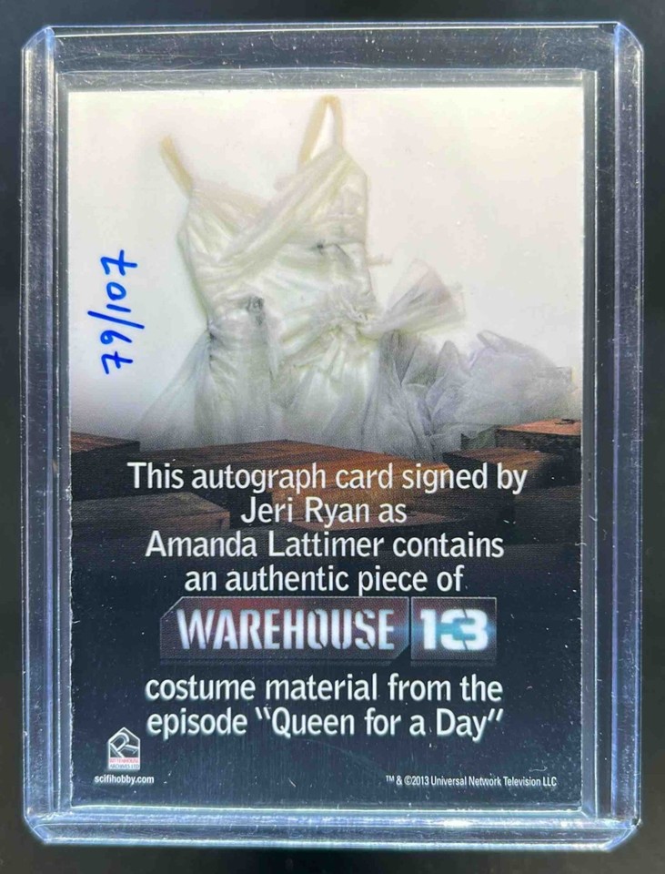 2013 Rittenhouse Warehouse 13 S4 Jeri Ryan as Amanda Lattimer Patch ...