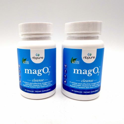 2x NBPURE MAG 07 Ultimate Digestive System Cleanser 30 Capsules Exp 4/ ...