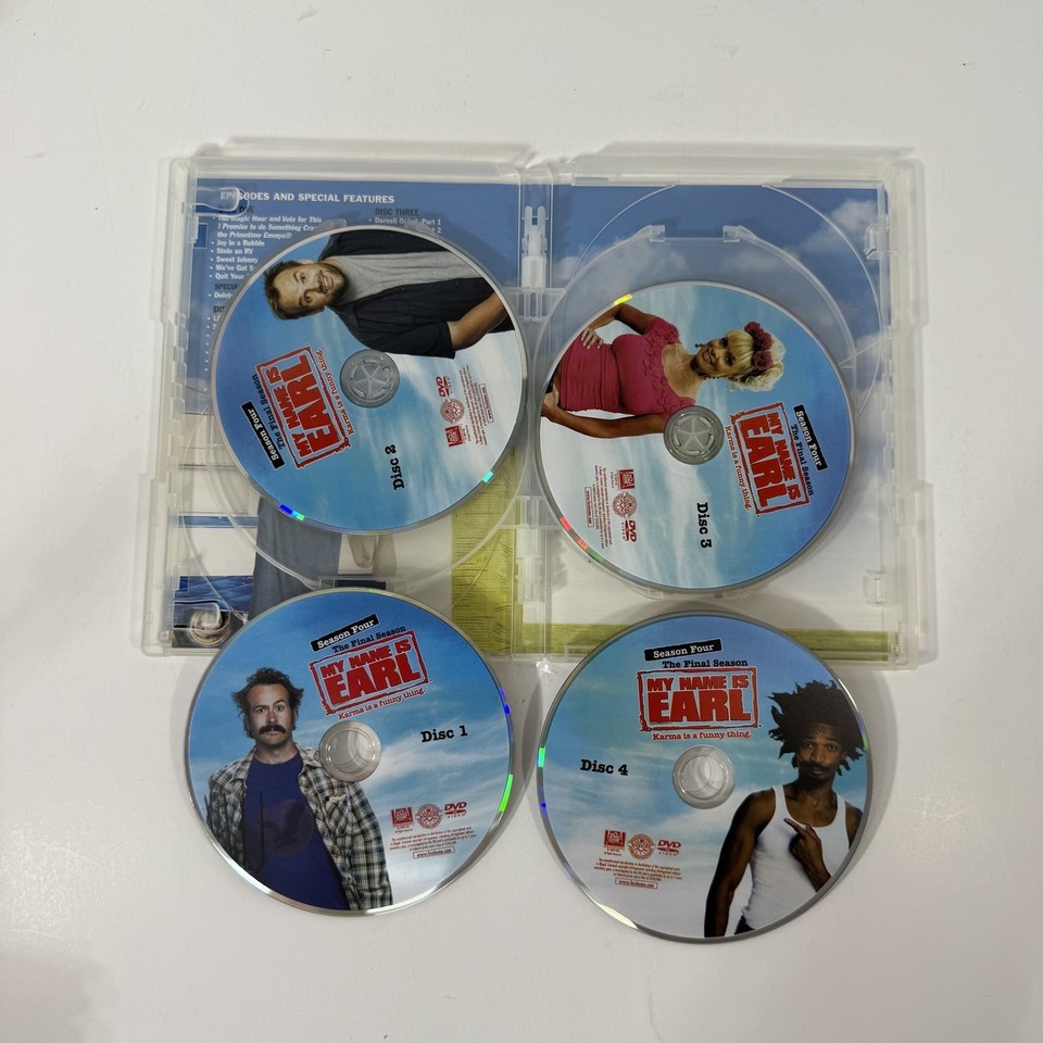 My Name Is Earl Complete TV Sitcom Series Seasons 1 2 3 4 DVD SET Clean ...