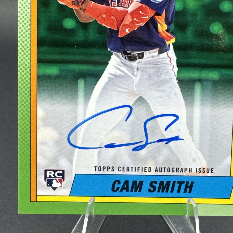 Cam Smith Rookie AUTO Green /99 - 1990 Topps Baseball - 2025 Topps ...