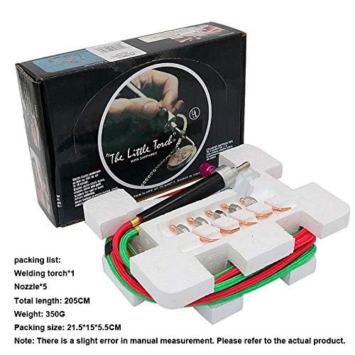 Jewelry Micro Mini Gas Little Torch with 5 Tips Welding Soldering ...