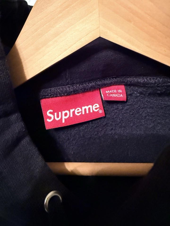 Authentic Black Small Box Logo Supreme hoodie XL | eBay