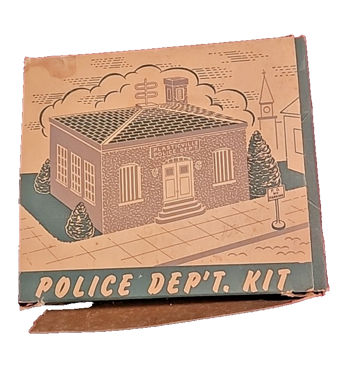 Vintage Bachmann Bros O Scale Plasticville Police Dep't Building Kit PD ...
