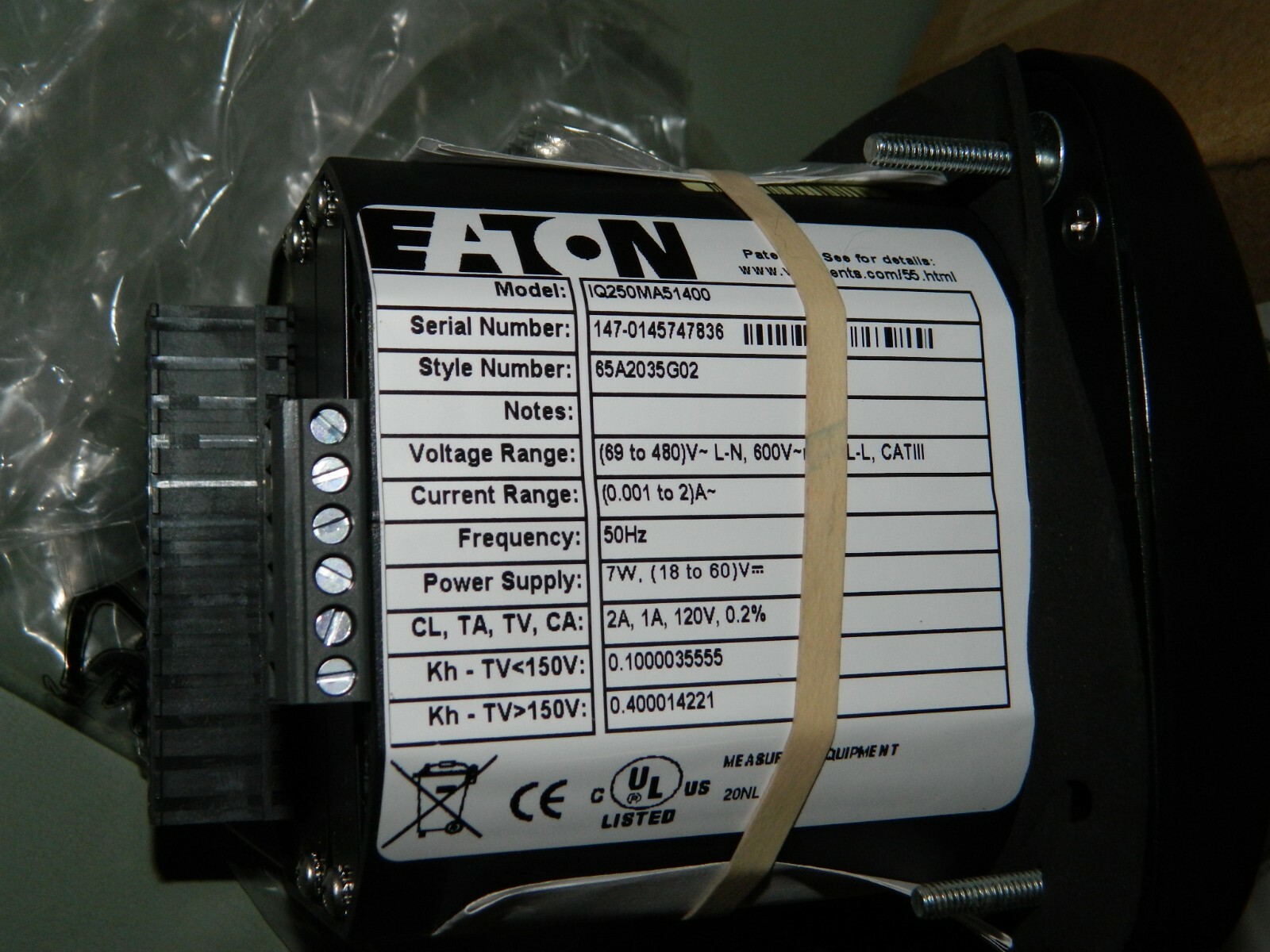 NEW Eaton IQ250MA5140 65A2035G02 Power Xpert Meter / Display IQ 250 | eBay
