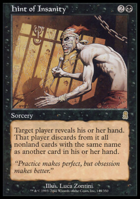 Magic the Gathering MTG Hint of Insanity (143) Odyssey LP | eBay