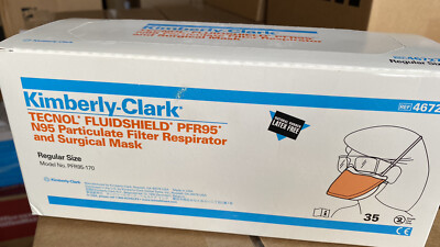 35 pack n95 - fluidshield 46727 By Kimberly-Clark Disposable | eBay