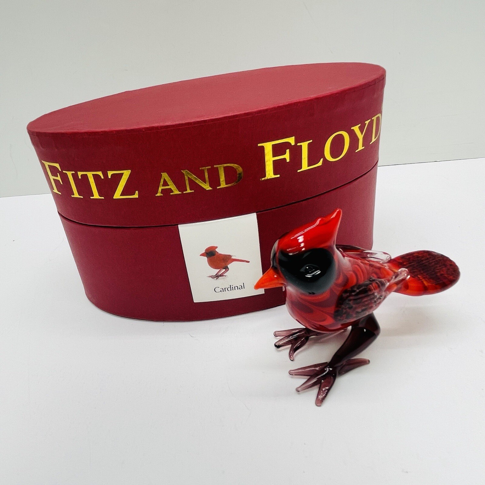 Fitz and Floyd CARDINAL Glass Menagerie Decor Figurine #43/181 Boxed ...