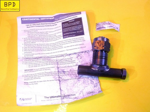 Punch Tee 3/4" IPS x 3/4" IPS DR-11 PE GAS CONTINENTAL 1302 | eBay