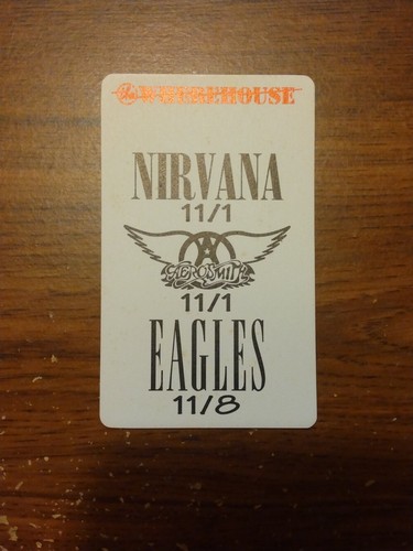 Nirvana Eagles Backstage Pass! | eBay