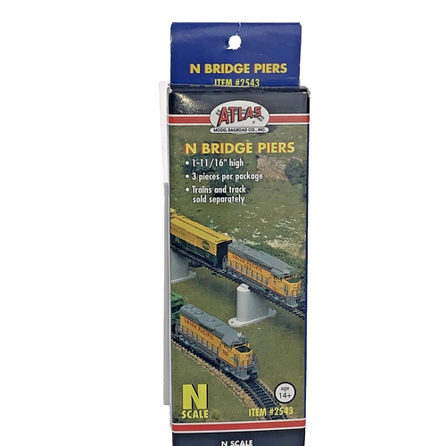 Atlas N Scale 2543 Bridge Piers 3-Piece NIB | eBay