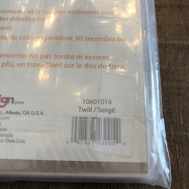 Blumenthal Craft Crafter's Images Inkjet Photo Fabric 100 Cotton Twill ...