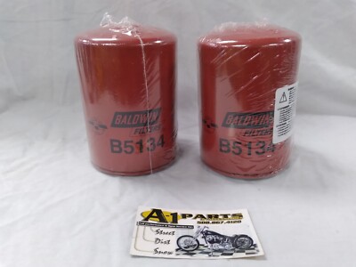 Two (2) NOS Baldwin B5134 Coolant Filters, 3-11/16 x 5-13/32 In cross ...