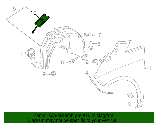 Genuine SPRINTER MERCEDES Metris Fender Access Cover Servicing Flap ...