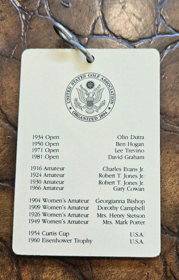 Merion Golf Club Bag Tag, home to 19 USGA championships | eBay