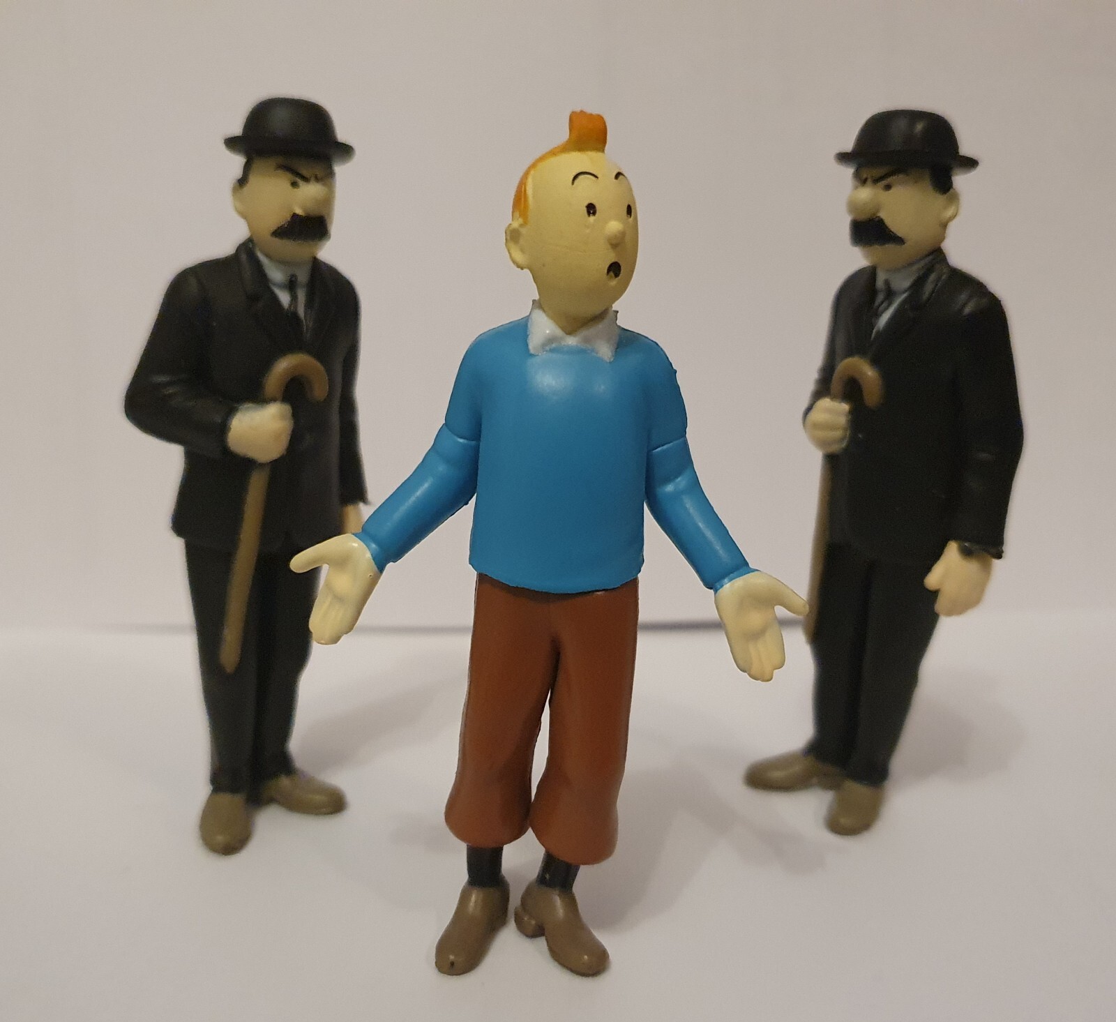 RARE FIGURINES TINTIN - ET DES DUPONTS - COLLECTION - JOLI LOT - 10 CM ...