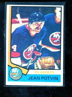 1974-75 TOPPS #101 JEAN POTVIN ISLANDERS EX E022492 | eBay