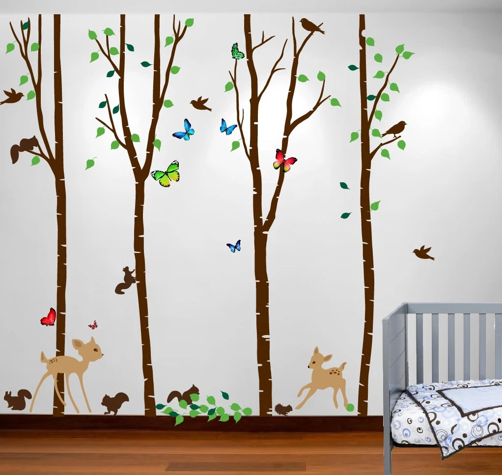 Birch Tree Forest Decal