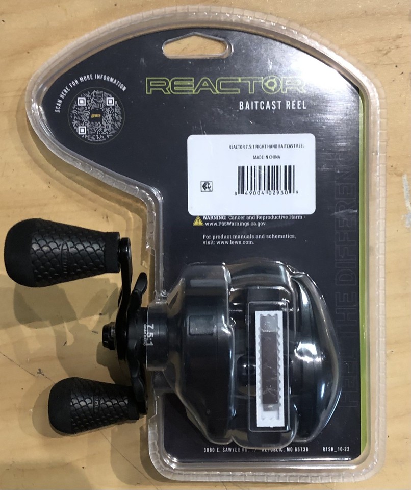 BRAND NEW!! Lew's R1SH Reactor Speed Spool Baitcast Reel 7.5:1 GR Right ...