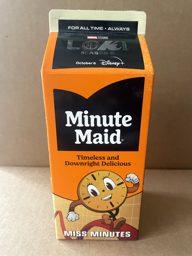 LOKI SEASON 2 Miss Minutes Minute Maid Carton LAUNCH EVENT Marvel ...