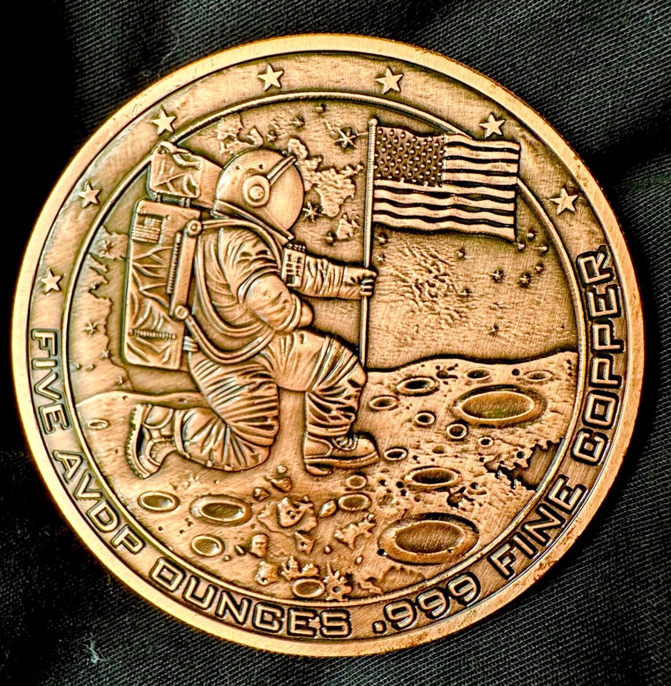 5 oz Colorized .999 Fine Copper “SPACE COMMANDER” Round in Capsule | eBay