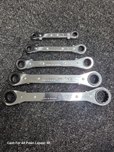 Blue Point USA Ratcheting Box Wrench 5 PC RBZ810 RBZ1214 RBZ1818 ...